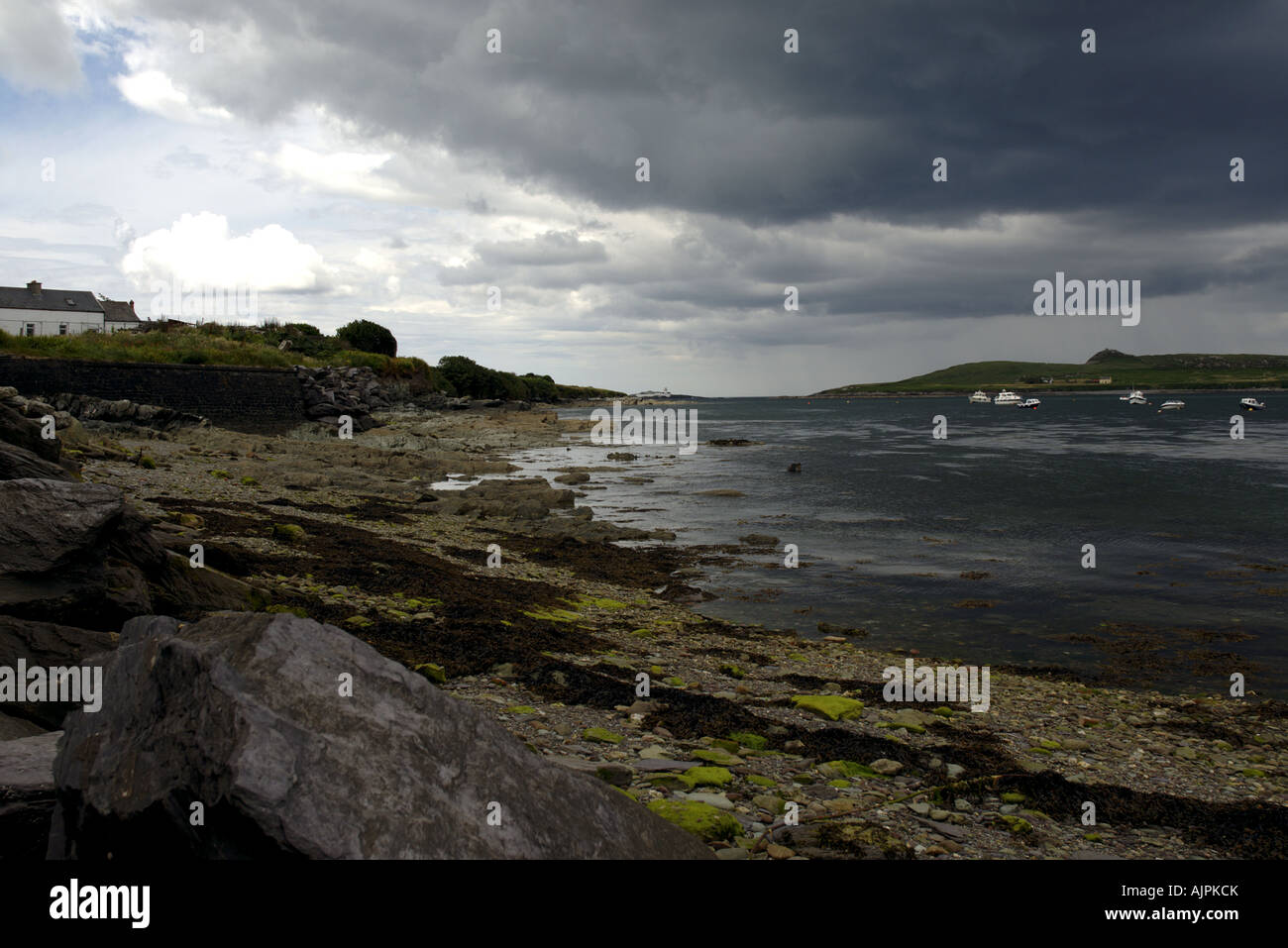 Storm leaving Valentia Bay, Valentia Island, County Kerry, Ireland ...