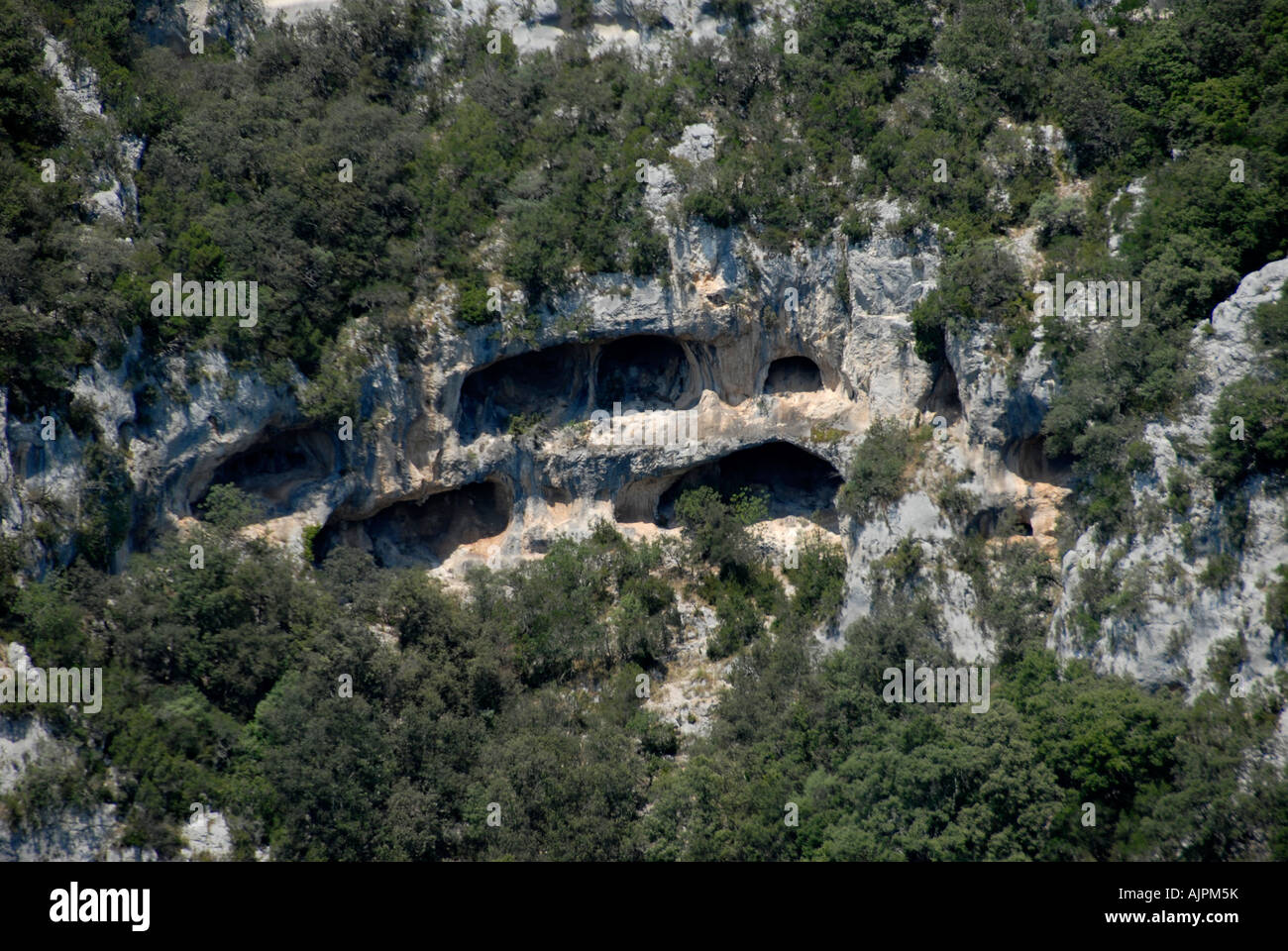 Limestone Caves Ardeche Gorges France Stock Photo - Alamy