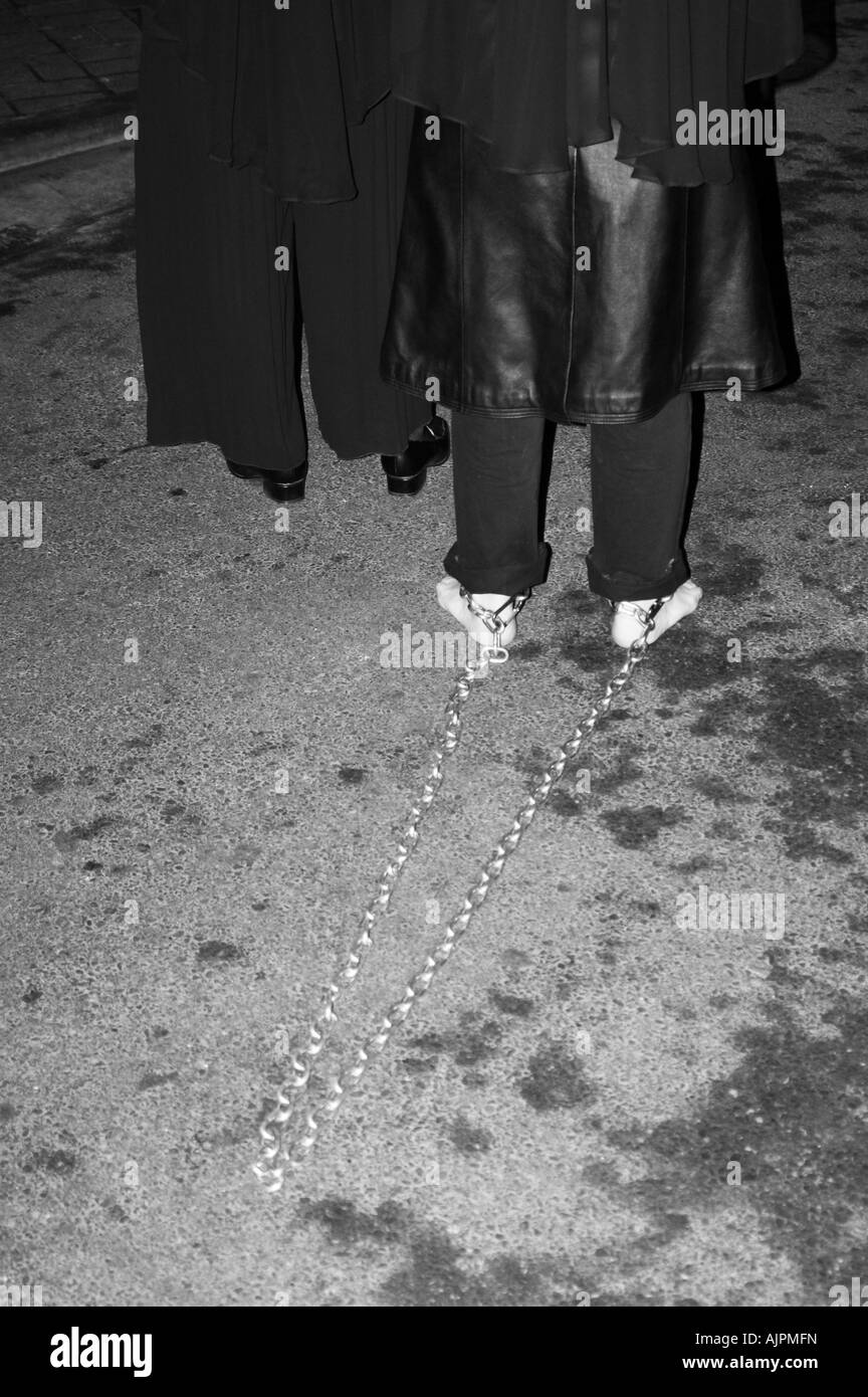 Barefoot penitent hi-res stock photography and images - Alamy