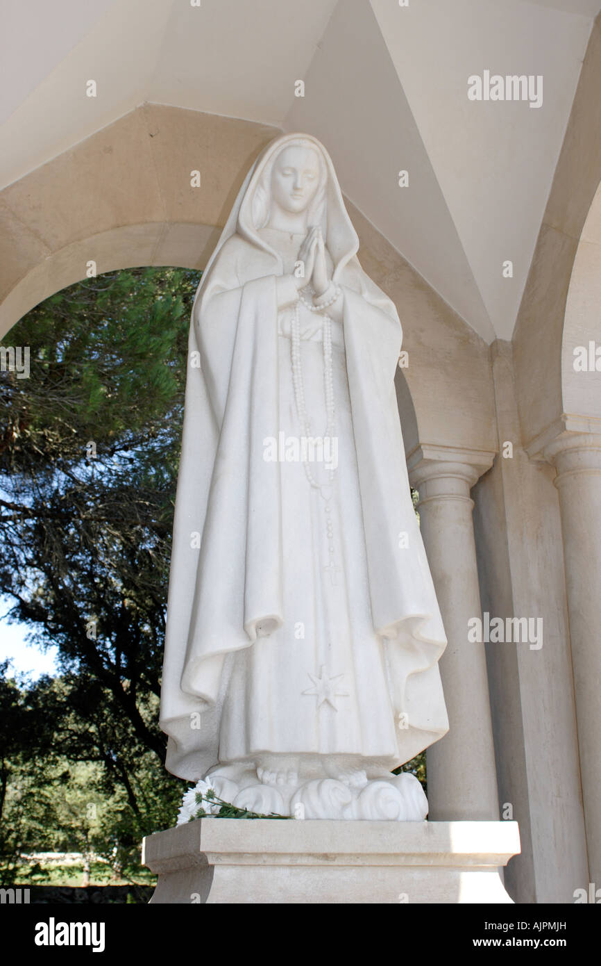 Statue of Our Lady in Aljustrel, at the spot where the Angel first ...