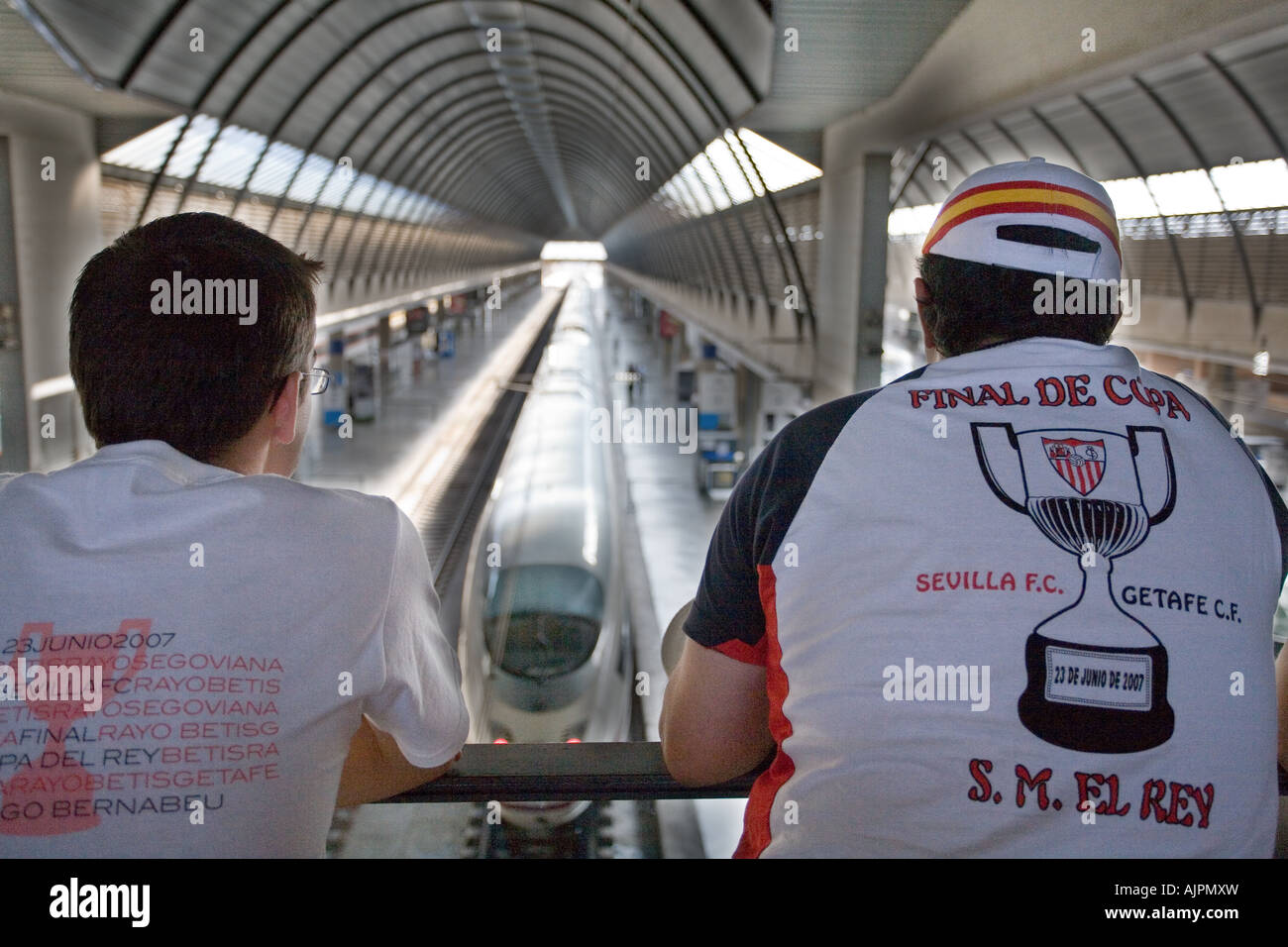 Football fans train station hi-res stock photography and images - Alamy