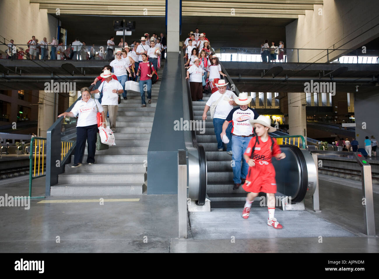 Football fans train station hi-res stock photography and images - Alamy