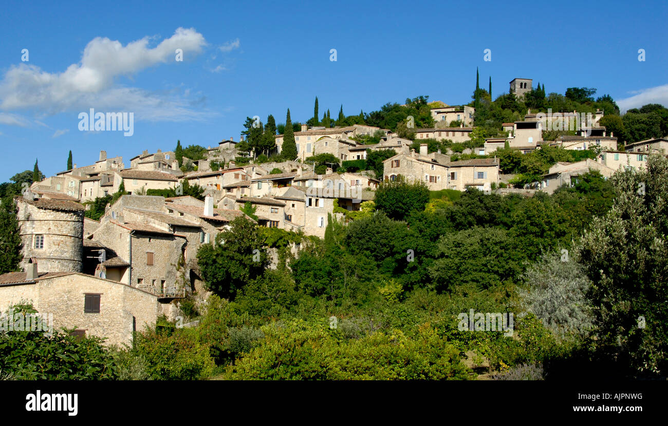 Mirmande Village Drome France Stock Photo - Alamy