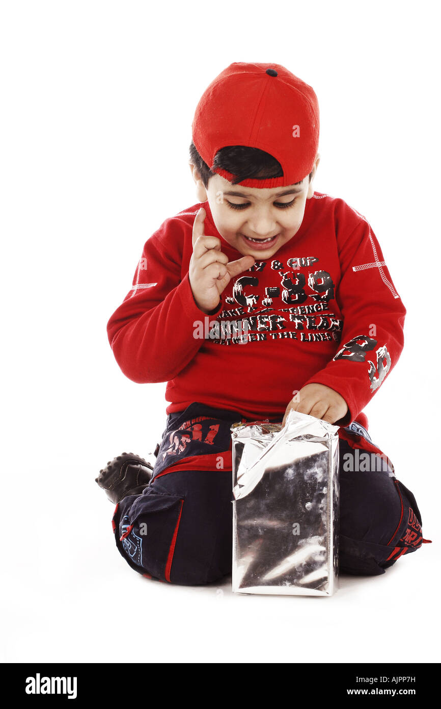 Child opening Cut Out Stock Images & Pictures - Alamy