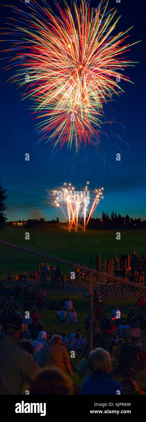 Fireworks display in the sky Stock Photo - Alamy