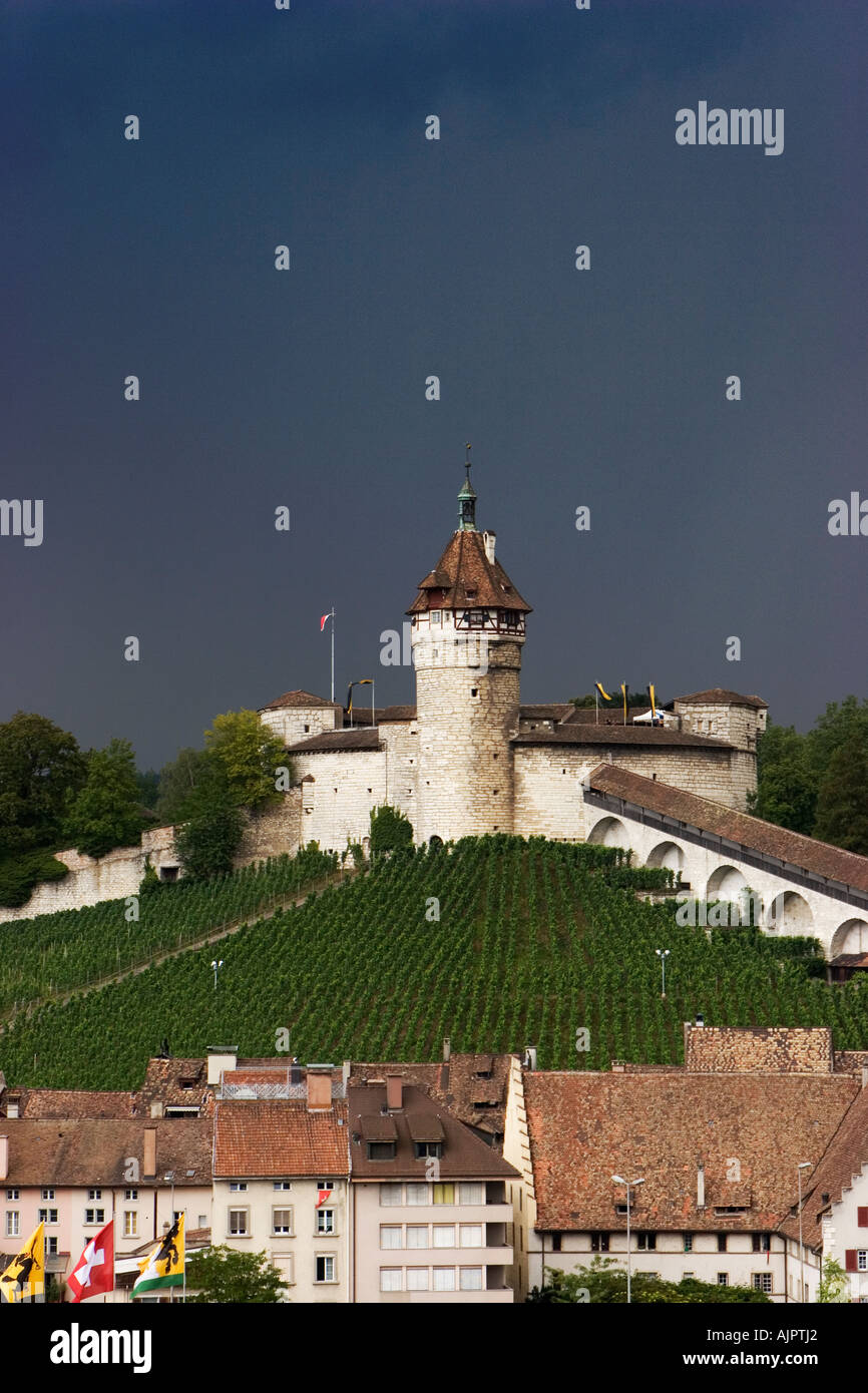 Castel Munot circular fortification Schaffhausen Switzerland July 2006 ...