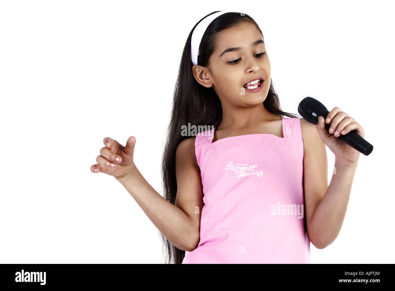 Holding the mic hi-res stock photography and images - Alamy