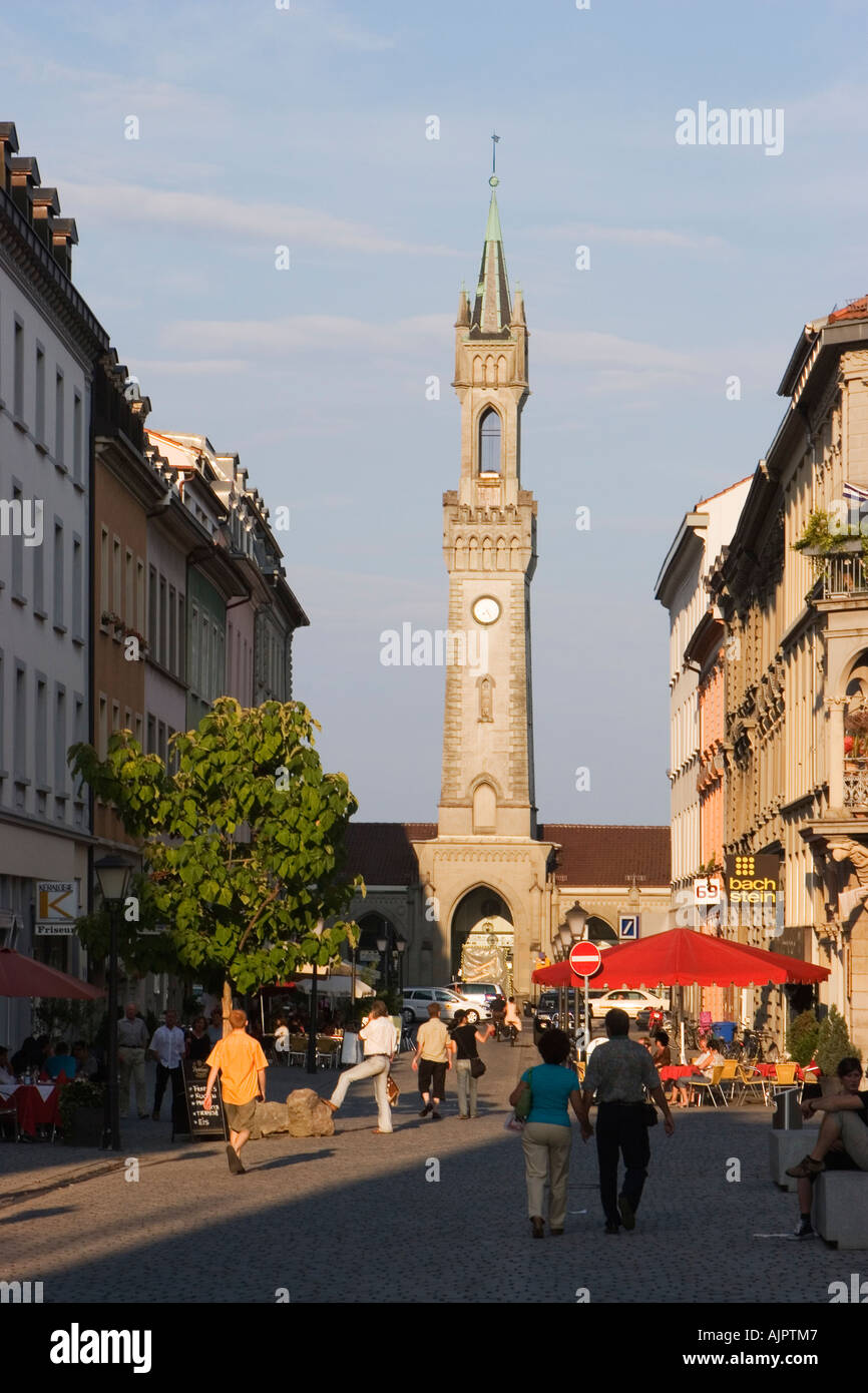 View towards the main train station Constance on Lake Constance Germany ...