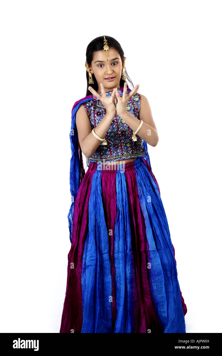 Portrait of a girl in traditional clothes Stock Photo - Alamy