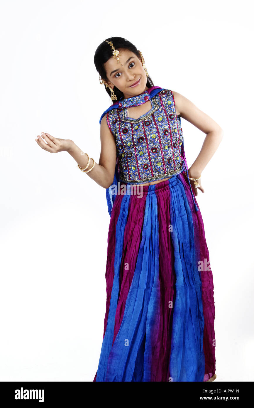 Portrait of a girl in traditional clothes Stock Photo - Alamy