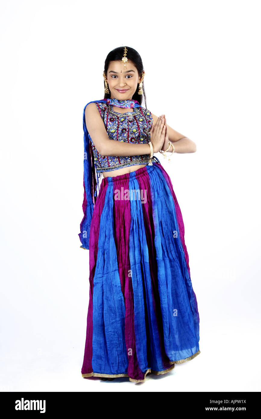 Portrait of a girl in traditional clothes Stock Photo - Alamy