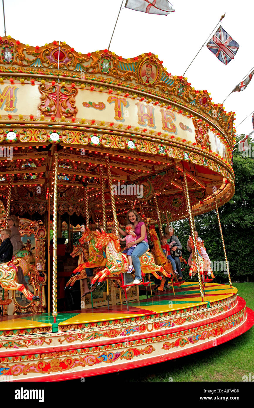 0011 Carousel Kent Show Detling Kent England Stock Photo - Alamy