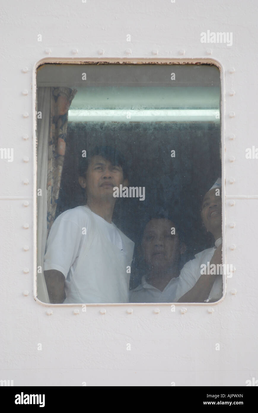 Philippino cruise ship workers Stock Photo - Alamy