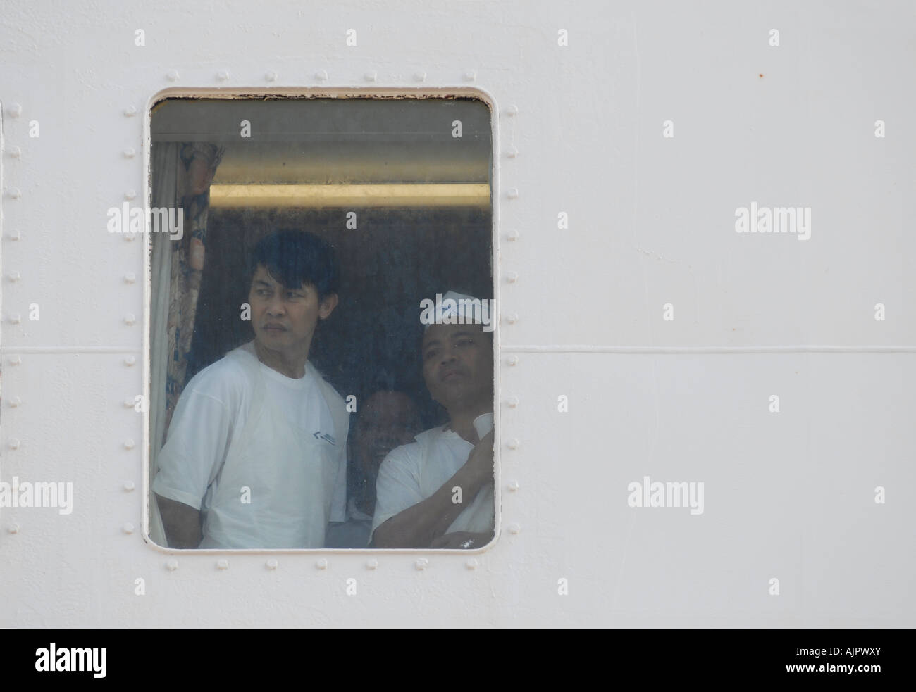 Philippino cruise ship workers Stock Photo - Alamy