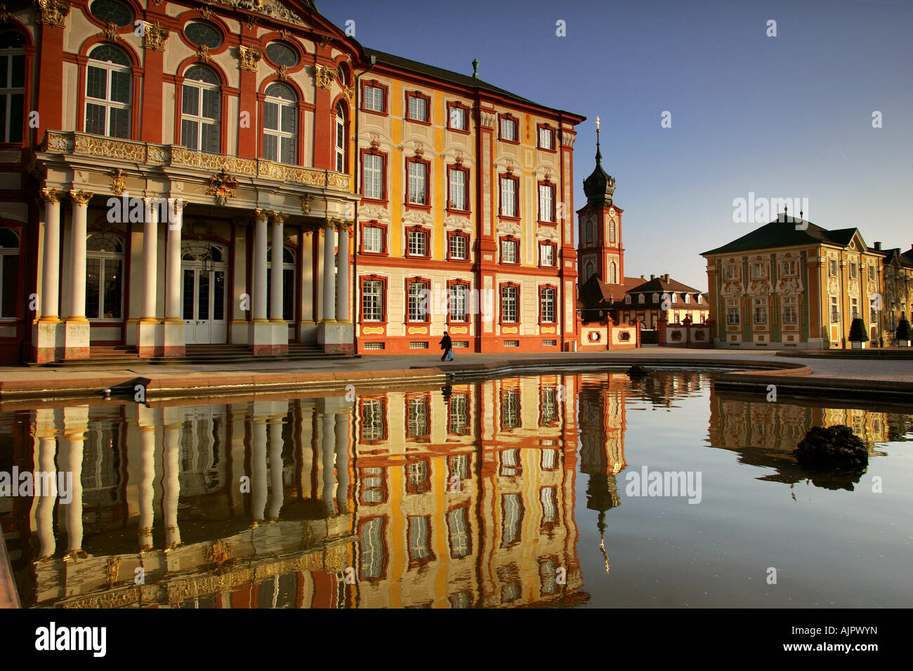 The Baroque castle at Bruchsal, Germany Stock Photo - Alamy