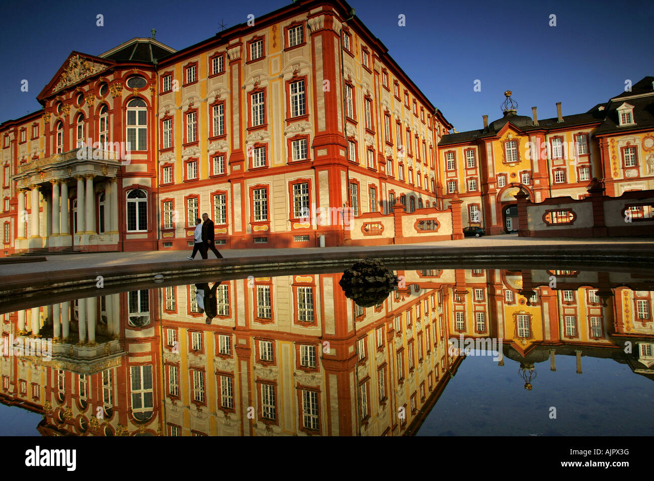 The Baroque castle at Bruchsal, Germany Stock Photo - Alamy