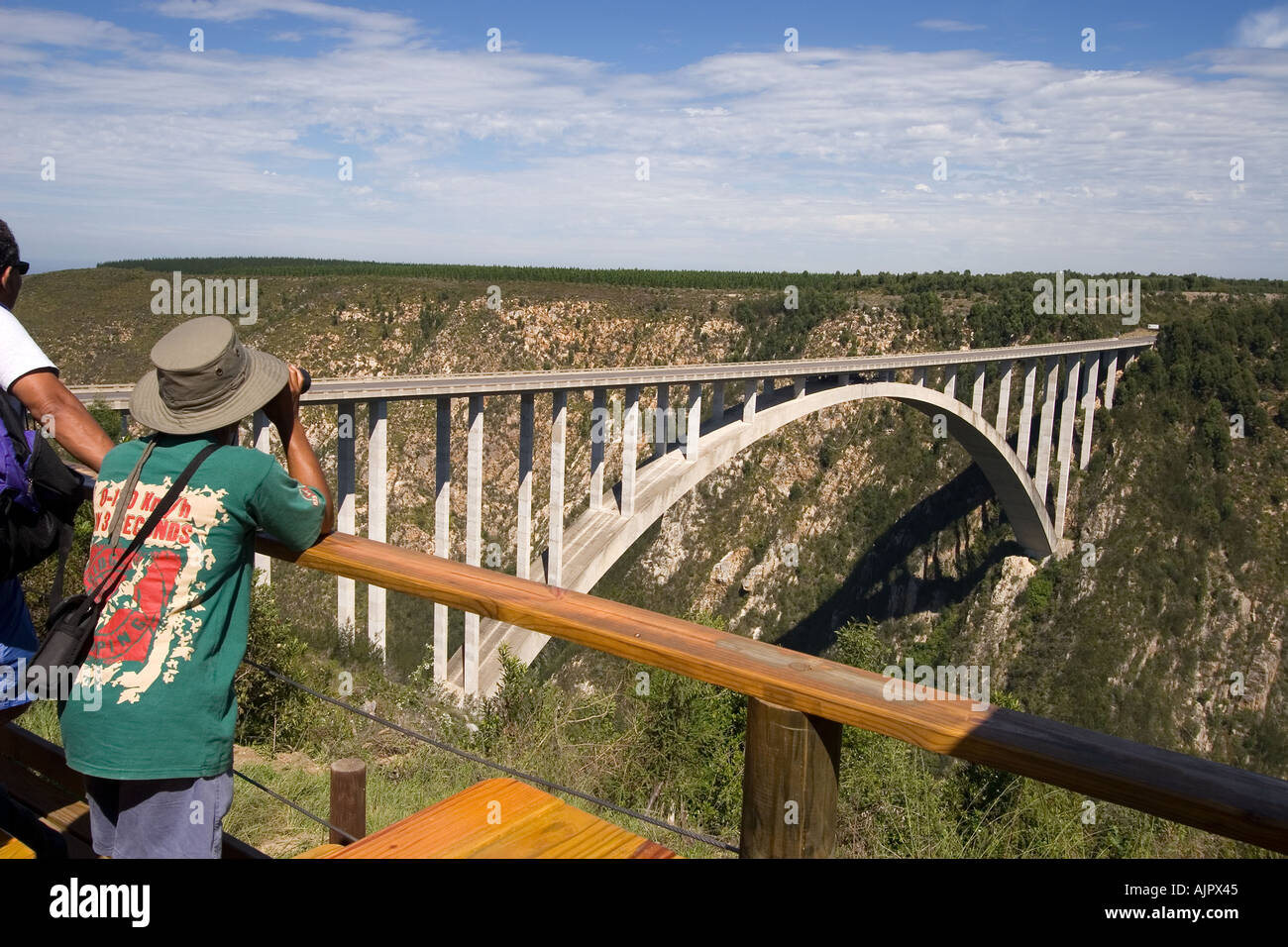 south africa garden route bridge bungee jumping Stock Photo - Alamy
