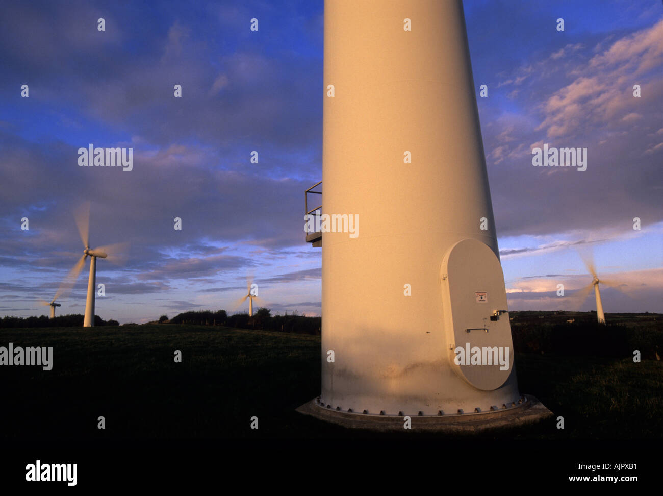Wind farm Anglesey Wales UK Stock Photo - Alamy