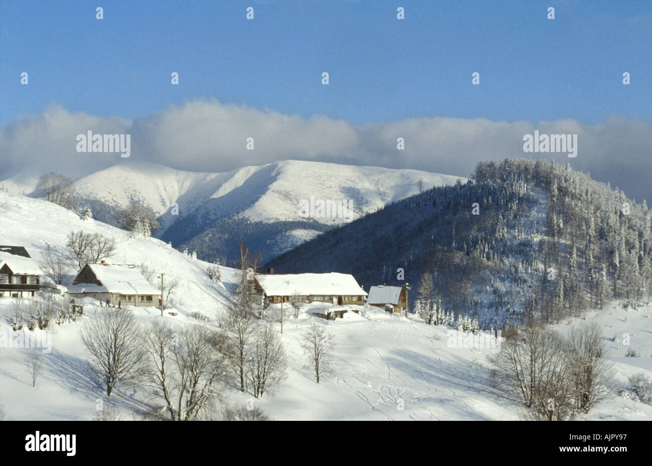 Park snow donovaly hi-res stock photography and images - Alamy