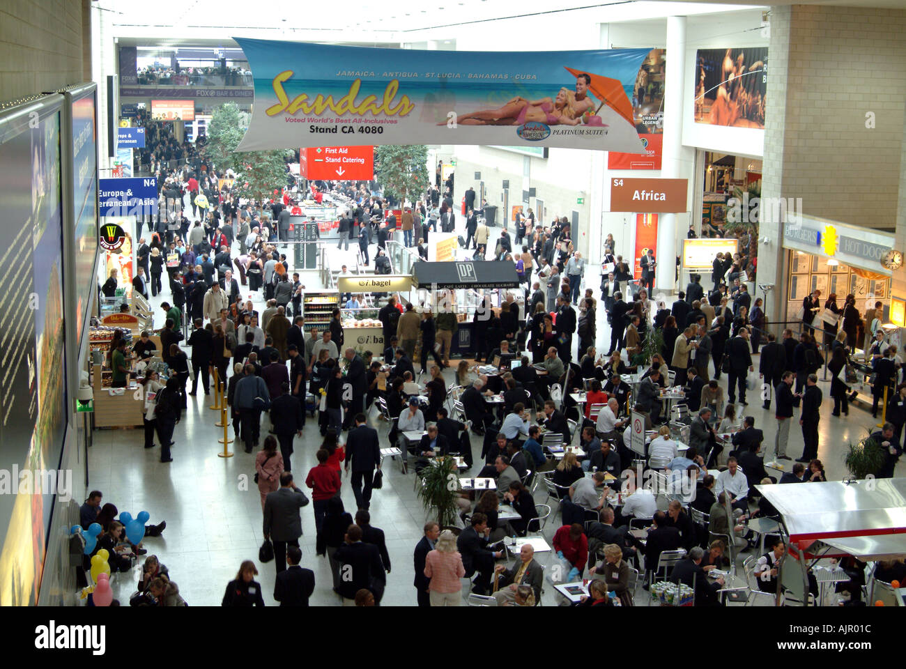 ExCel concourse during the World Travel Market London Stock Photo - Alamy