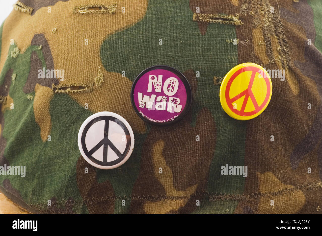 Soldiers against war army marine helmet protection Stock Photo - Alamy