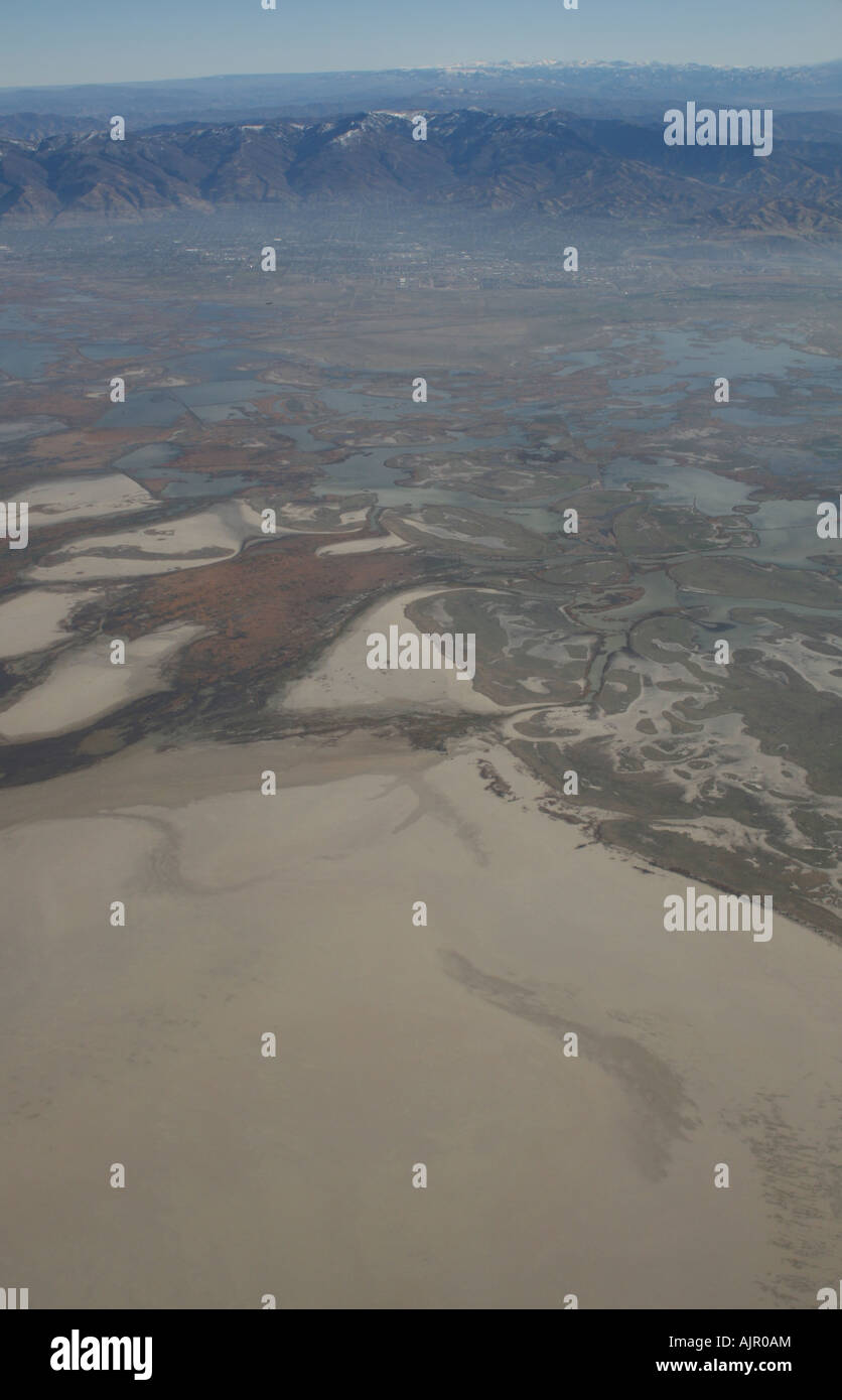 Aerial view salt flats utah hi-res stock photography and images - Alamy