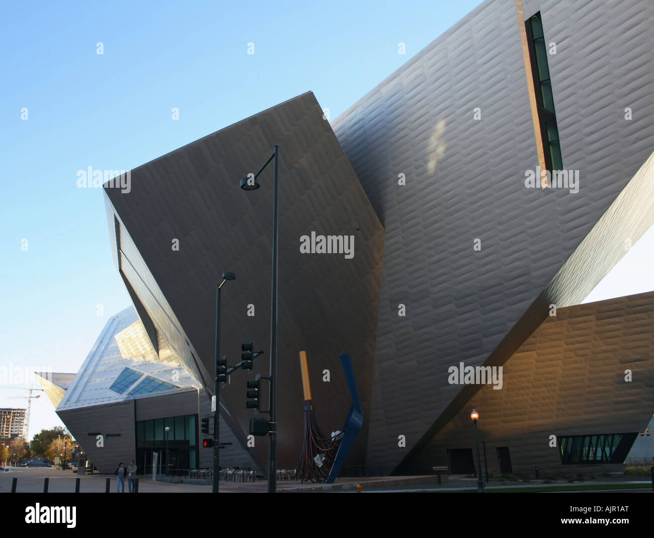 modern architecture of Denver Art Museum Colorado October 2007 Stock ...