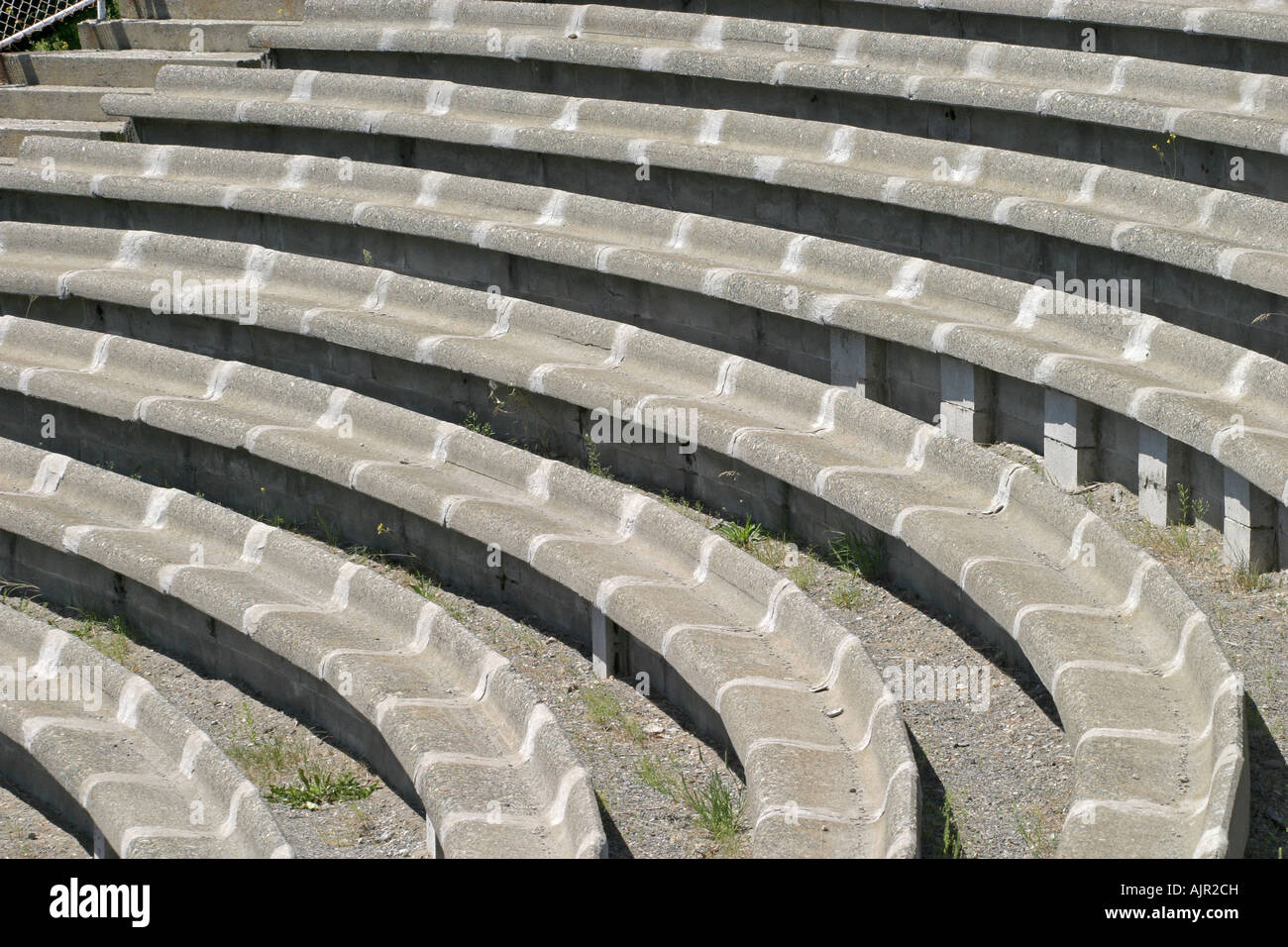 curved amphitheatre seating pattern Stock Photo - Alamy