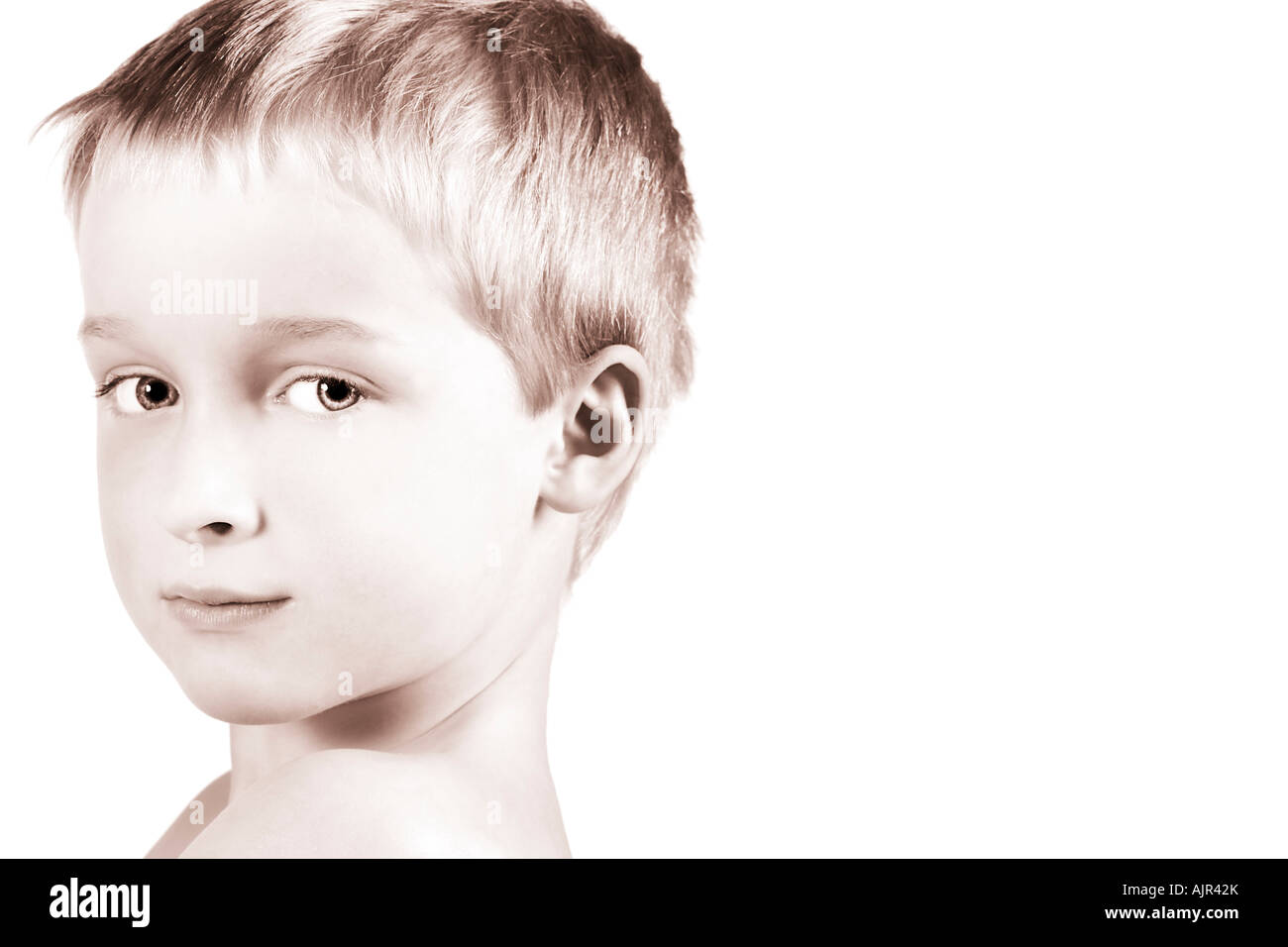 Boy back of head Cut Out Stock Images & Pictures - Alamy