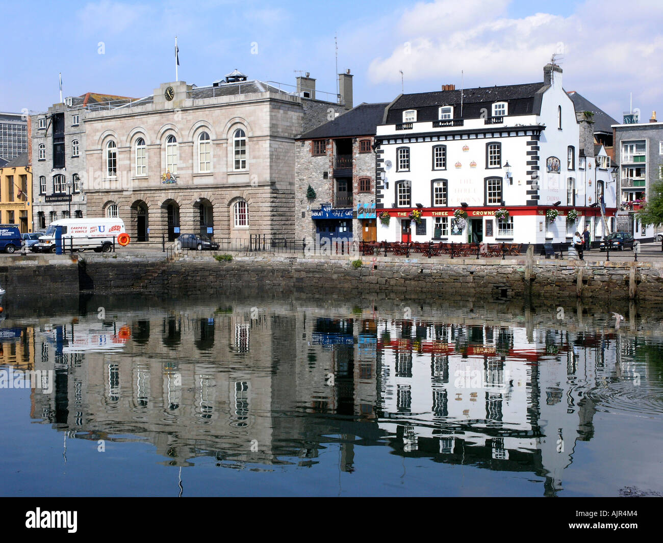 city of plymouth sutton harbour coastal port south devon england uk gb ...