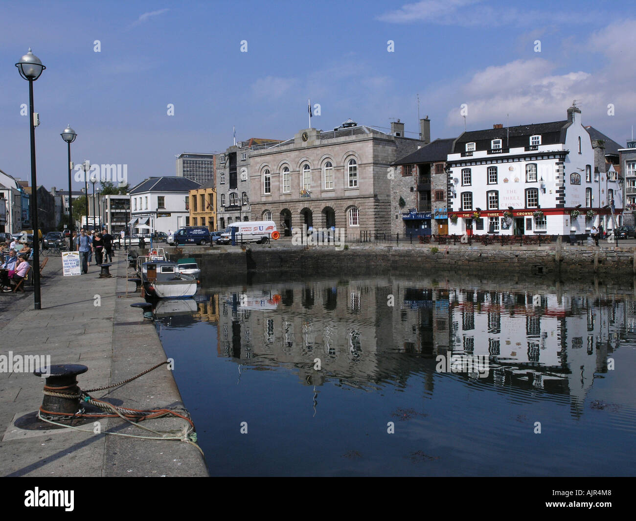 city of plymouth sutton harbour coastal port south devon england uk gb ...