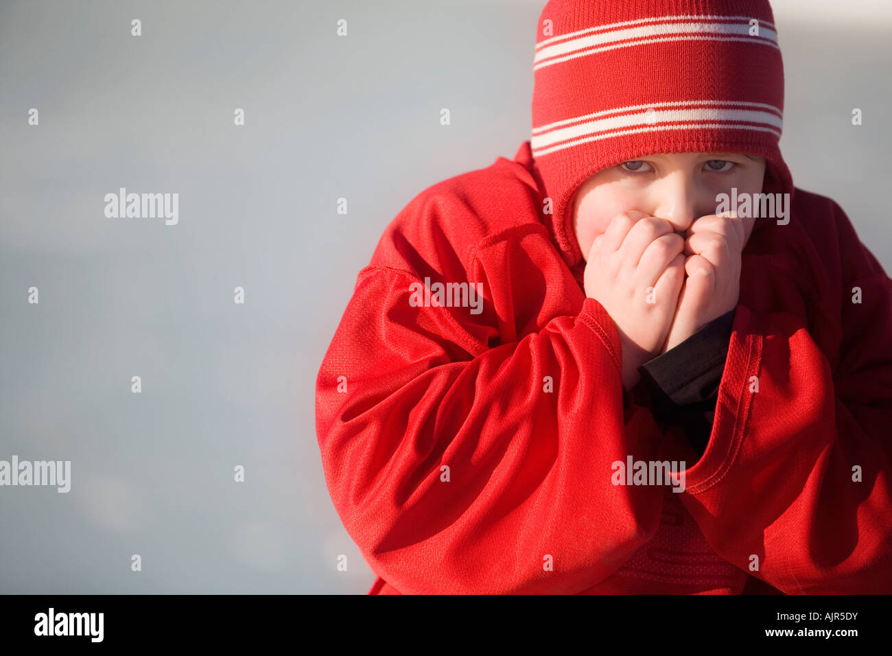 Teen boy cold shivering hi-res stock photography and images - Alamy