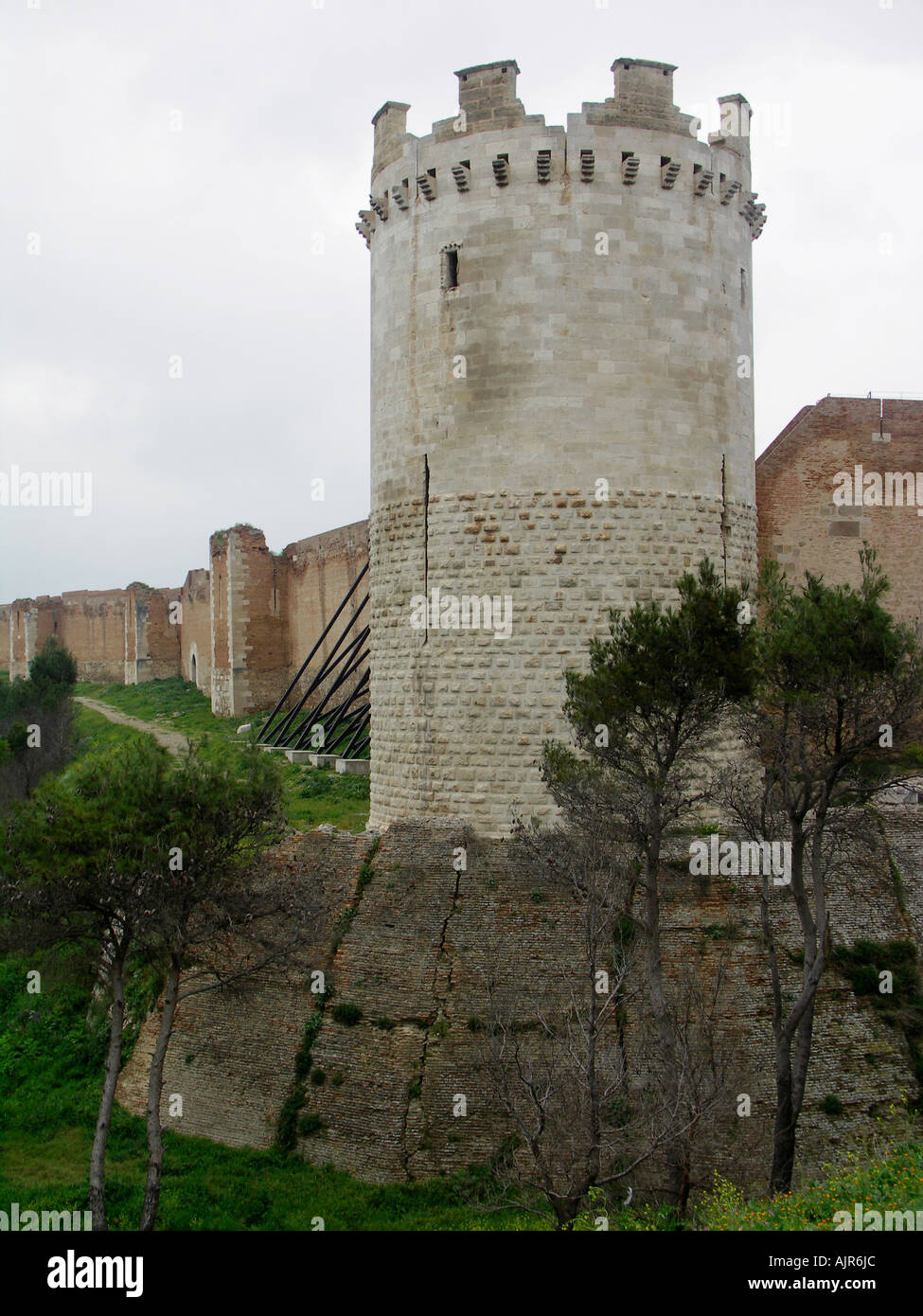 Castle built by Frederick II, 13th century, and enlarged by Charles I ...