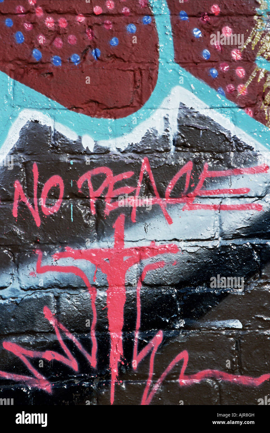 no peace graffiti Stock Photo - Alamy