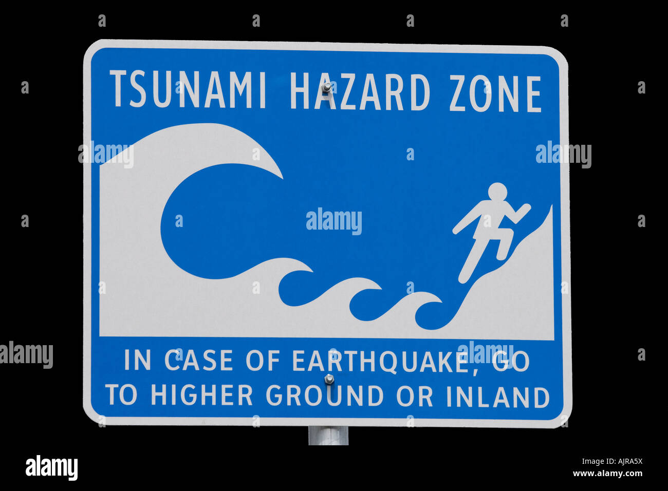 Tsunami hazard zone road hi-res stock photography and images - Alamy