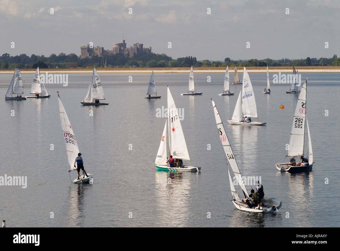 Datchet Water Sailing Club Queen Mother reservoir Berkshire England ...