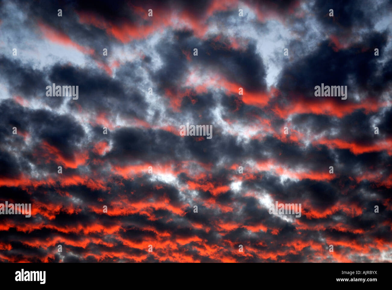 Fire in the sky Stock Photo - Alamy