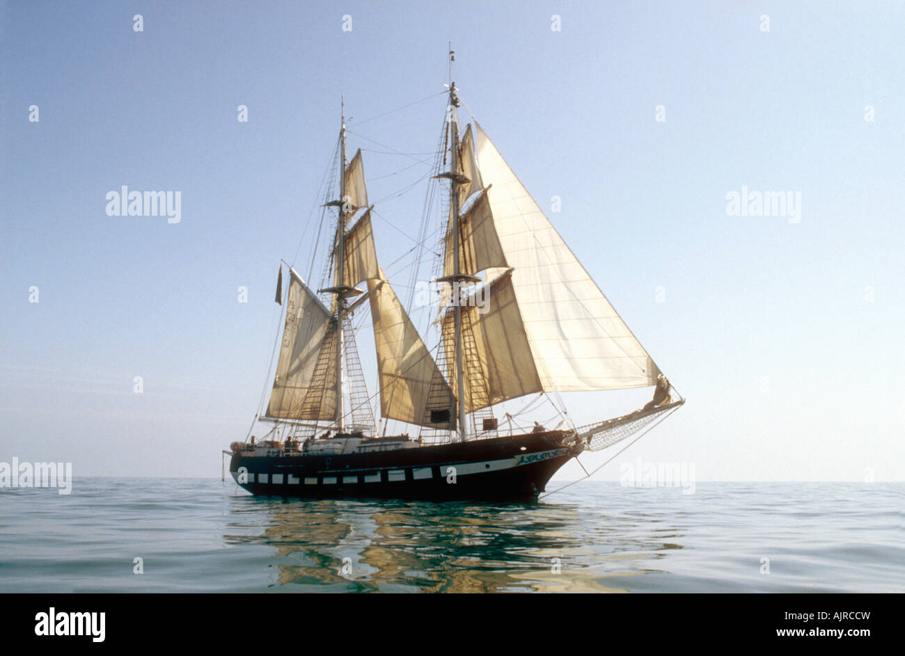The 1971 sail training brig Royalist England UK Stock Photo - Alamy