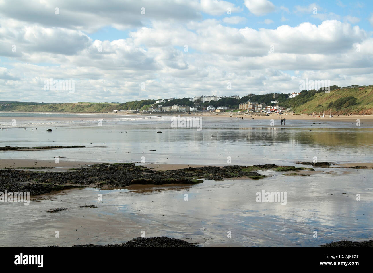 Filey beach yorkshire coast England Stock Photo - Alamy