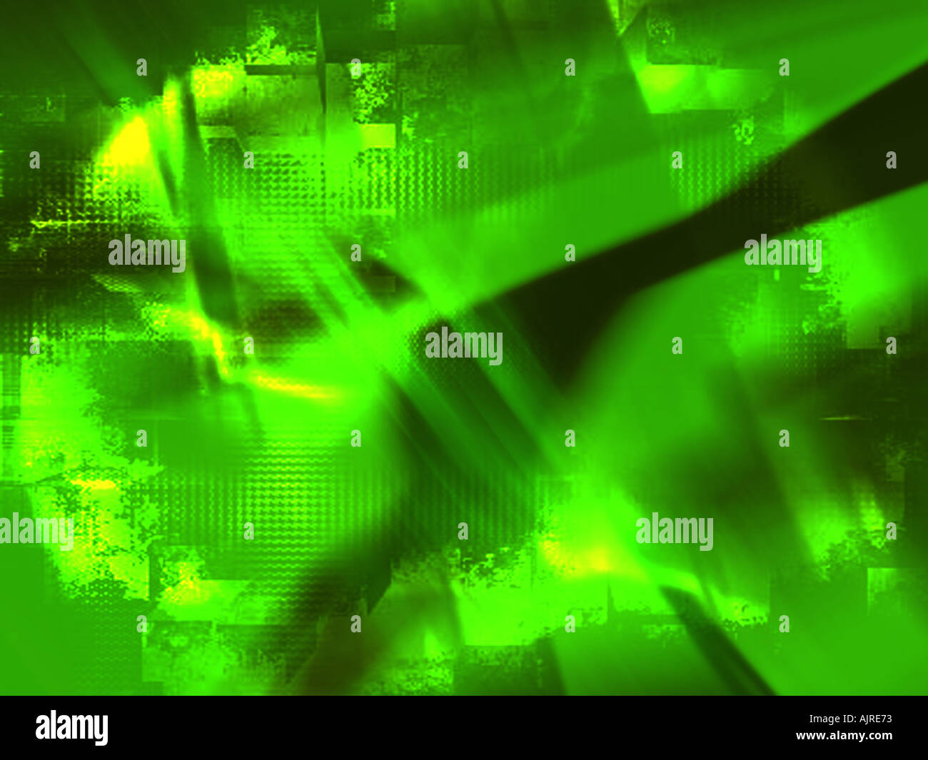 Bright green shades and shadow computer generated design Stock Photo ...