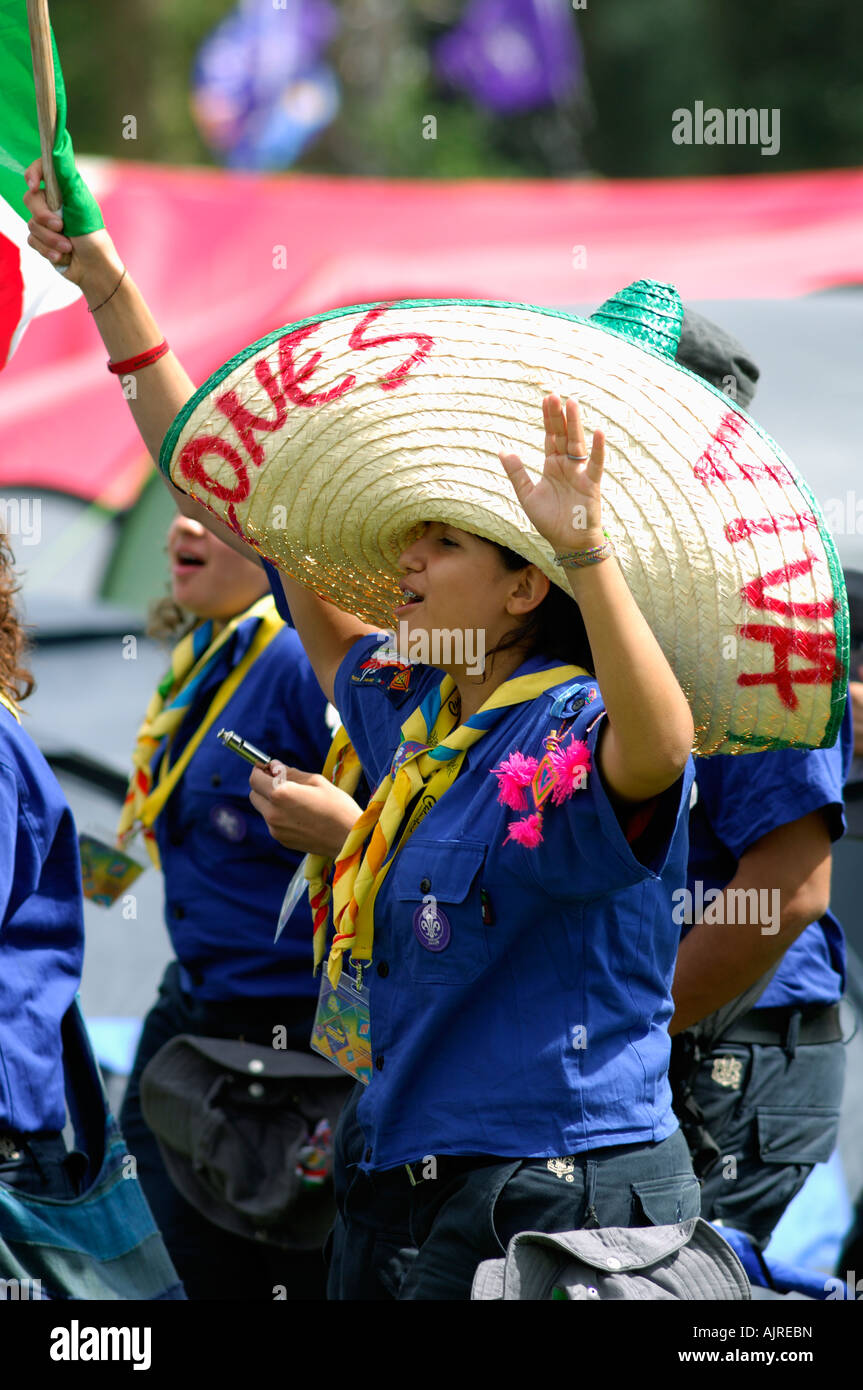 Scouts at the 21st international Jamboree Stock Photo - Alamy