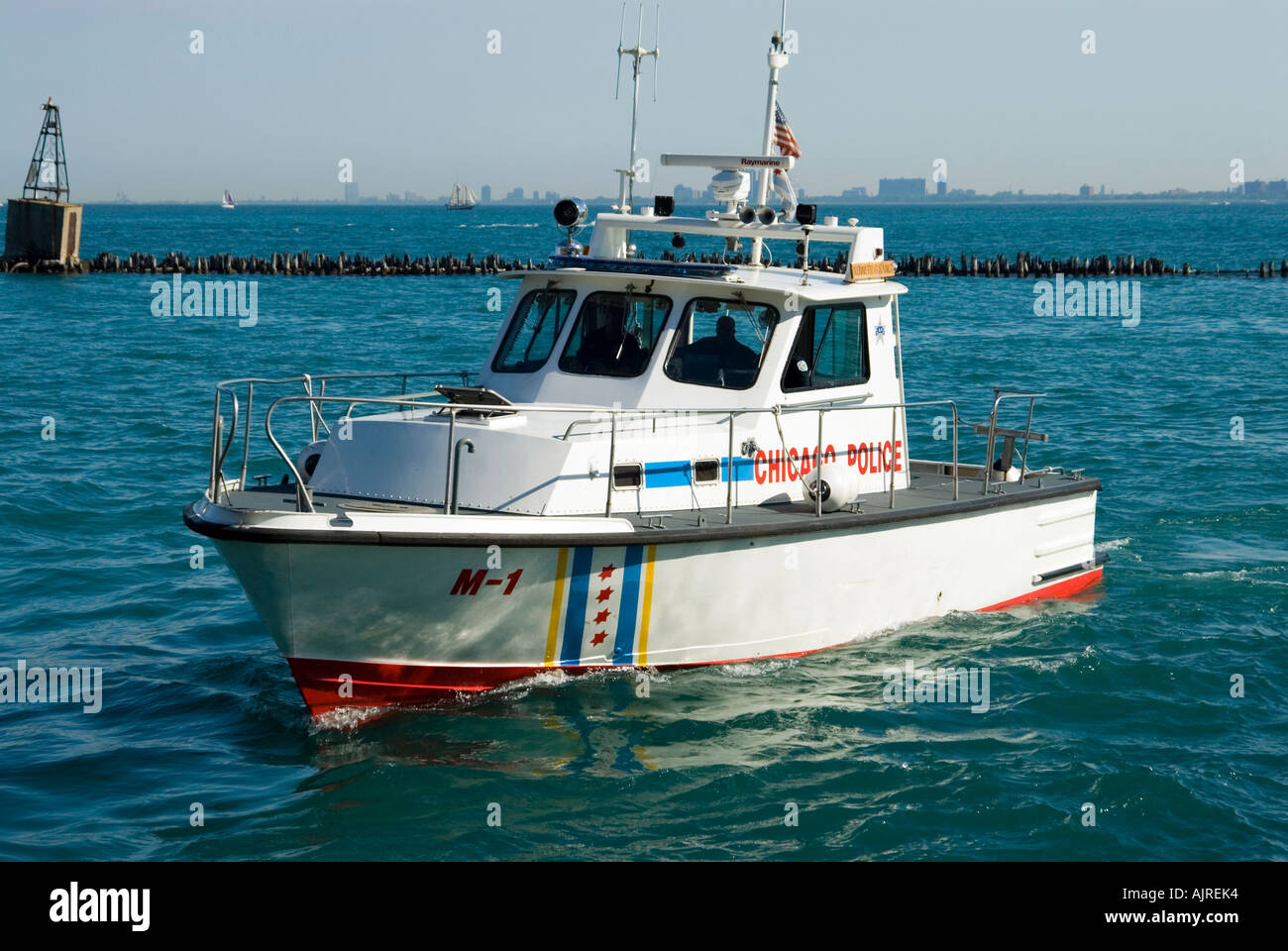 Chicago Marine Police Boat Stock Photo - Alamy