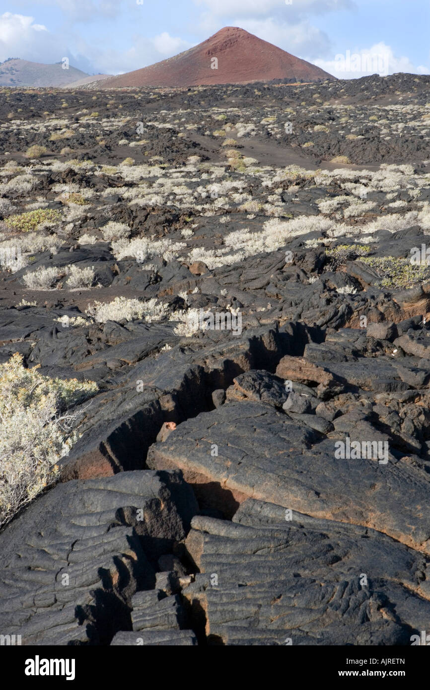 View of a lava landscape in the south of the islands Stock Photo - Alamy
