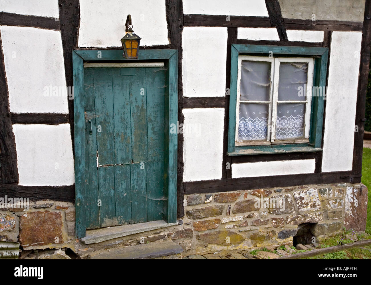Half timbered traditional house Challe Belgium Stock Photo - Alamy
