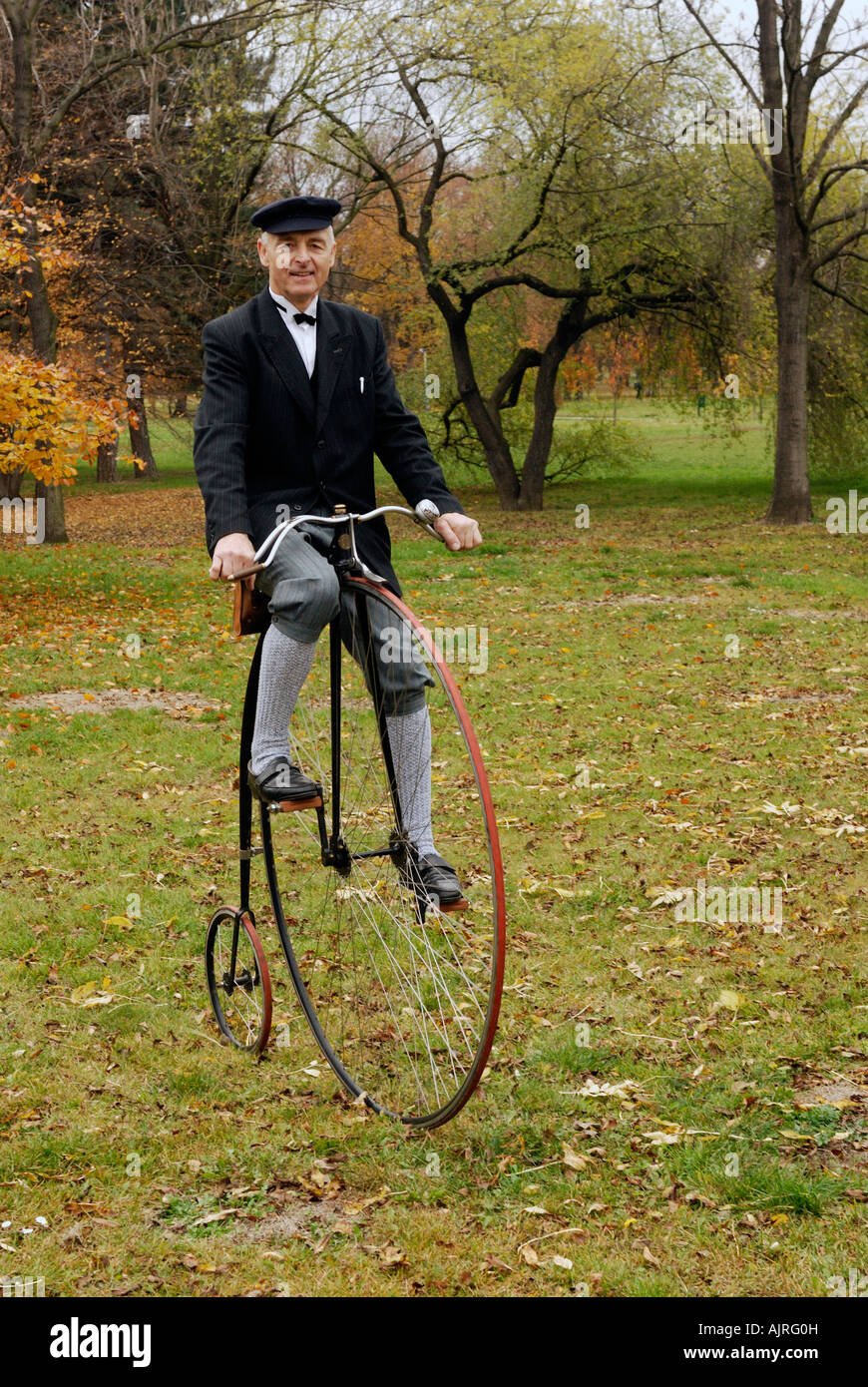 Penny Farthing at Prague Czech Republic Stock Photo - Alamy