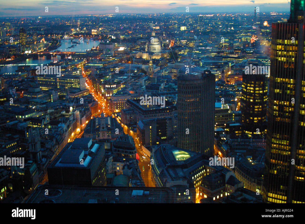 Birds eye view west London Stock Photo - Alamy