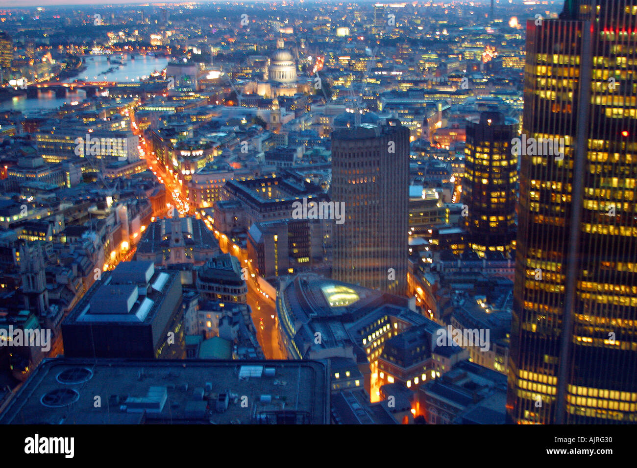 Birds eye view west London Stock Photo - Alamy