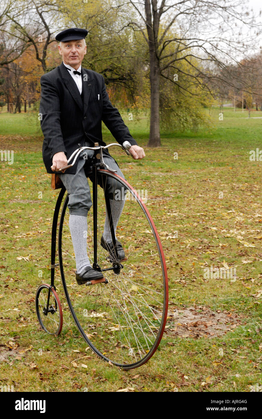 Penny Farthing at Prague Czech Republic Stock Photo - Alamy