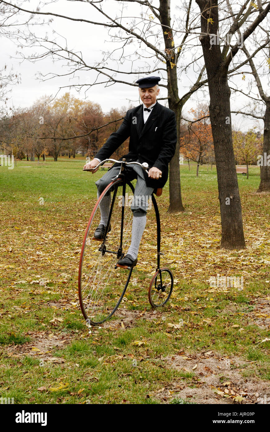 Penny Farthing at Prague Czech Republic Stock Photo - Alamy
