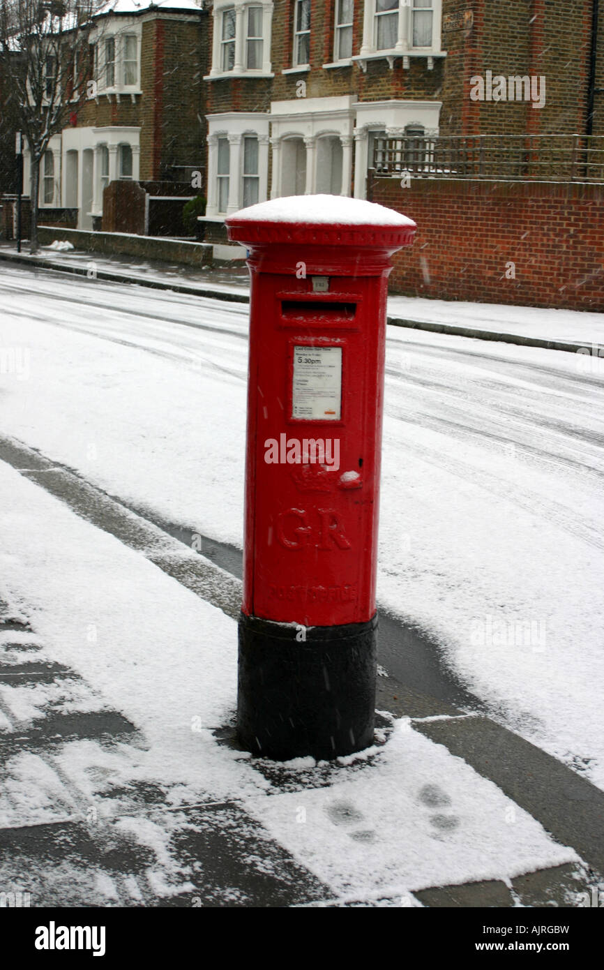 Snow over mail box Stock Photo - Alamy